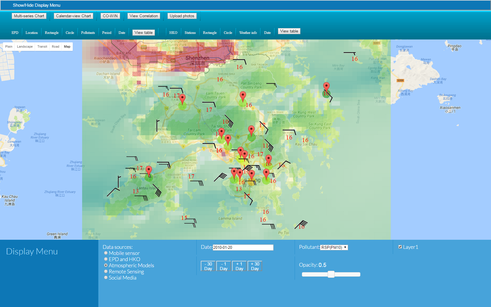 Air Pollution Decision Support System - CUHK Exhibitions by CINTEC